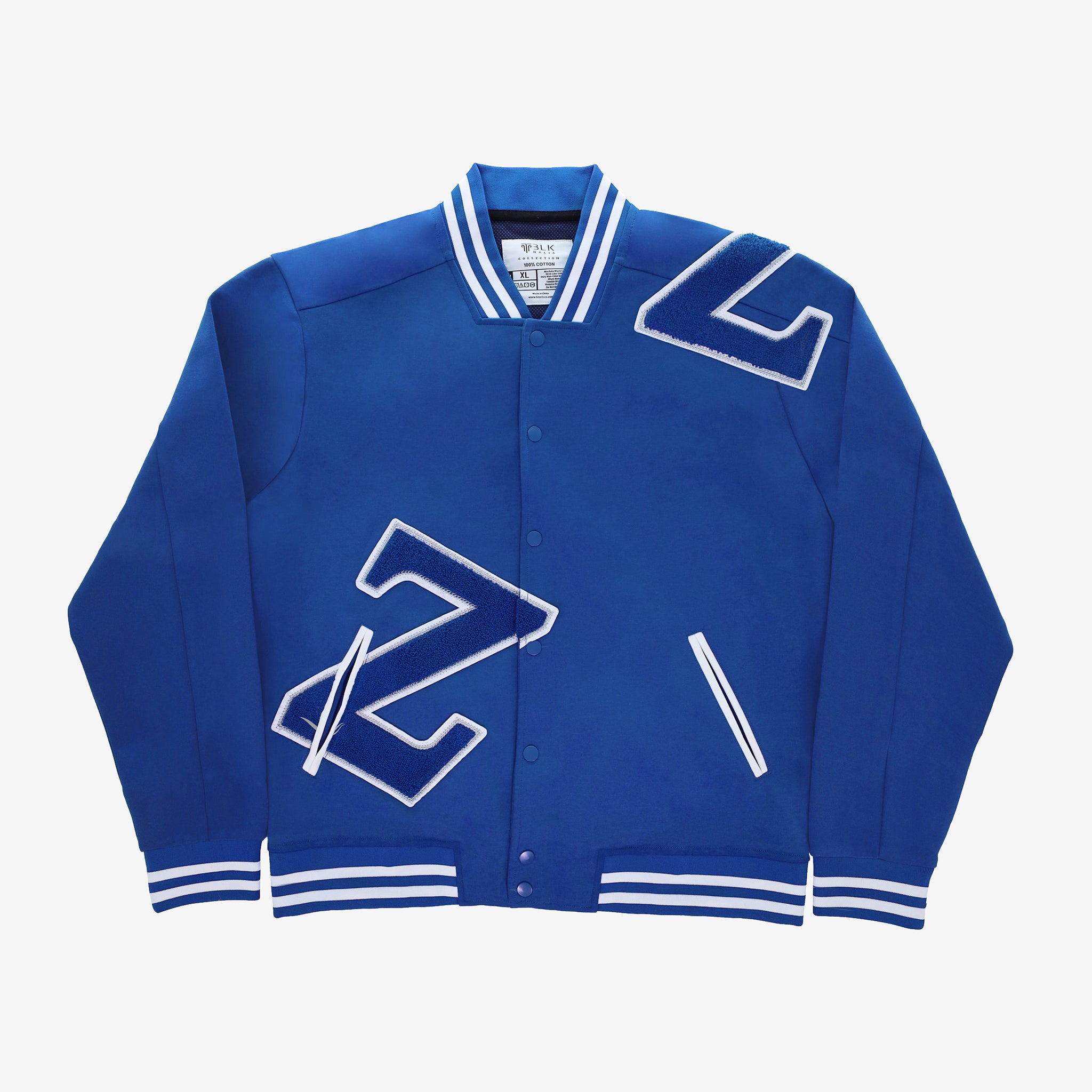 Men's Varsity Jacket | Black Cotton Varsity Jacket | Tenets
