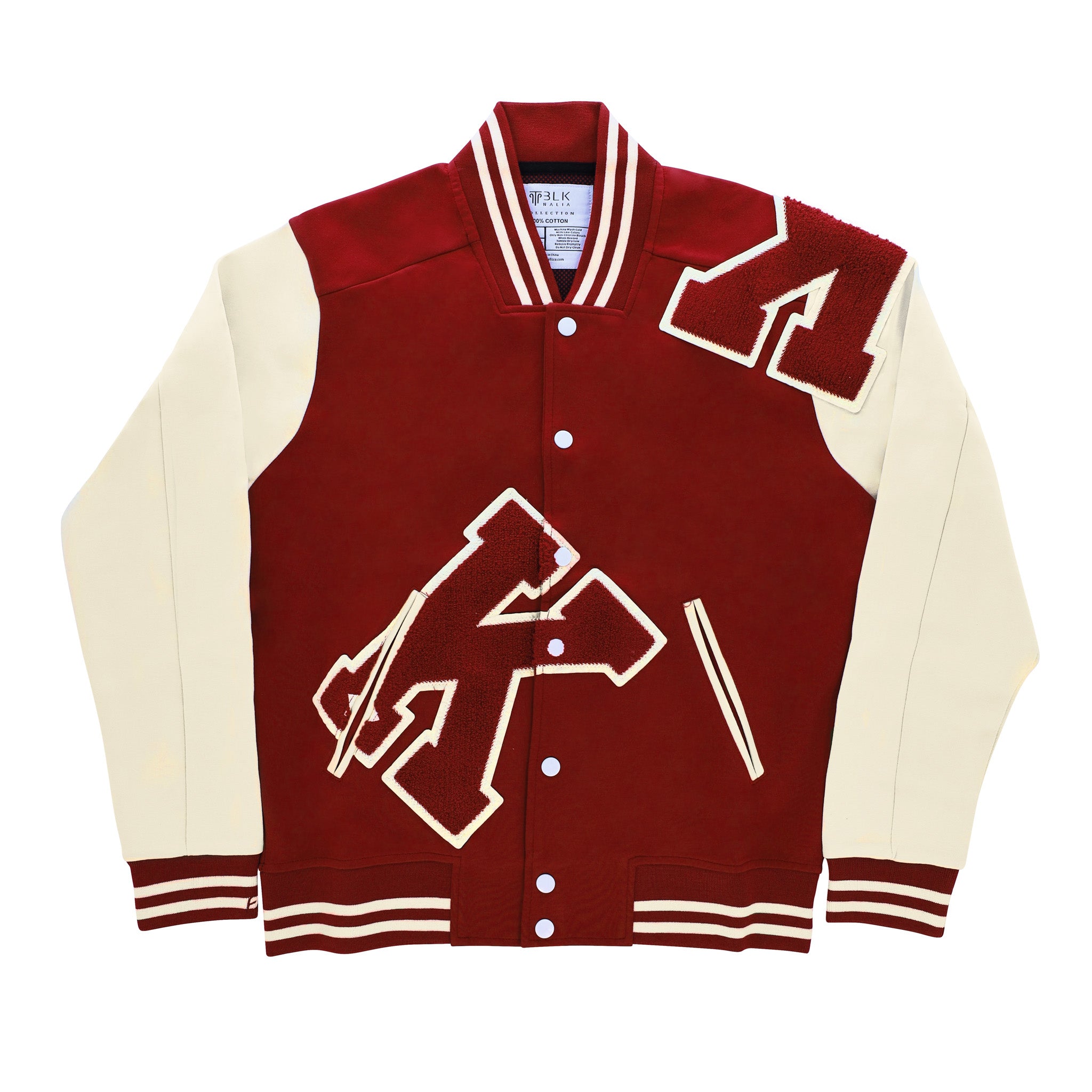 Kappa Crimson & Cream Cotton Varsity Jacket 2.0 – Tenets