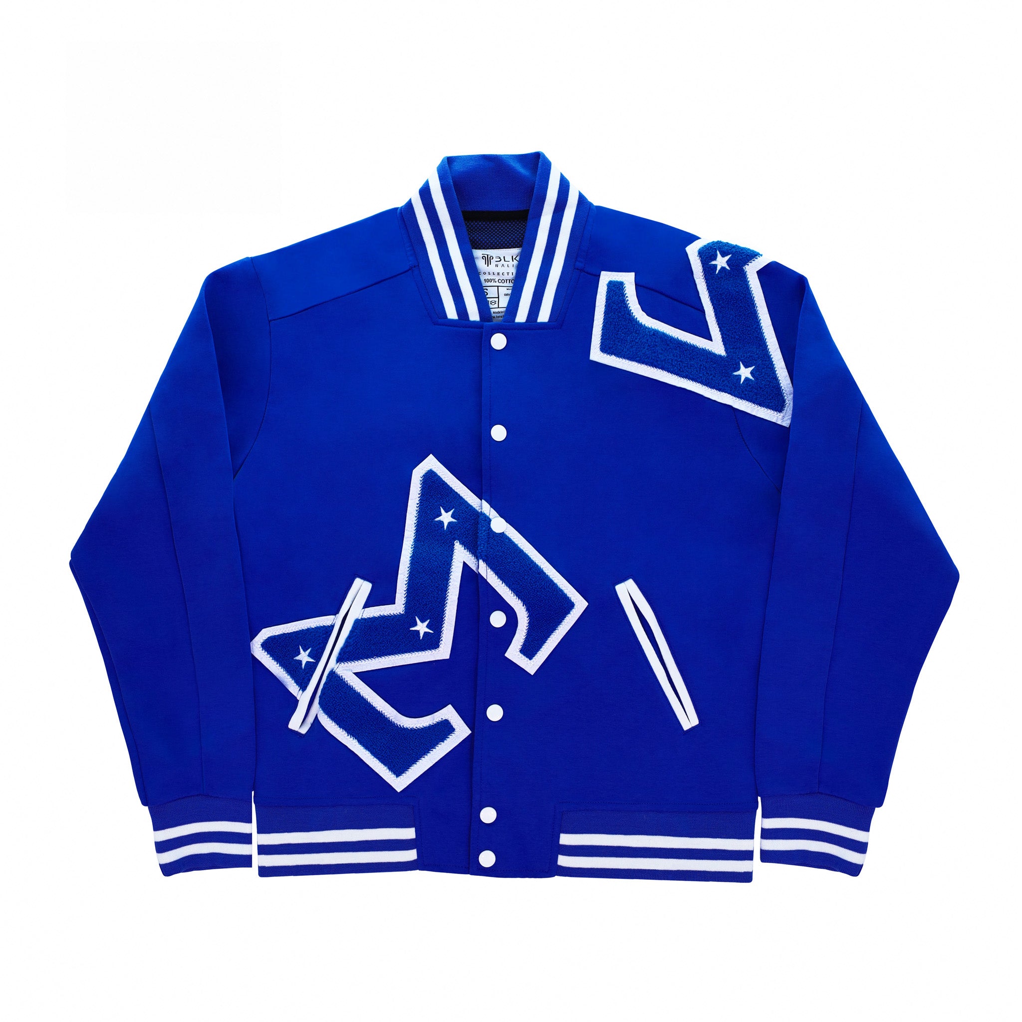 Blue Cotton Jacket | Best Blue Varsity Jacket | Tenets
