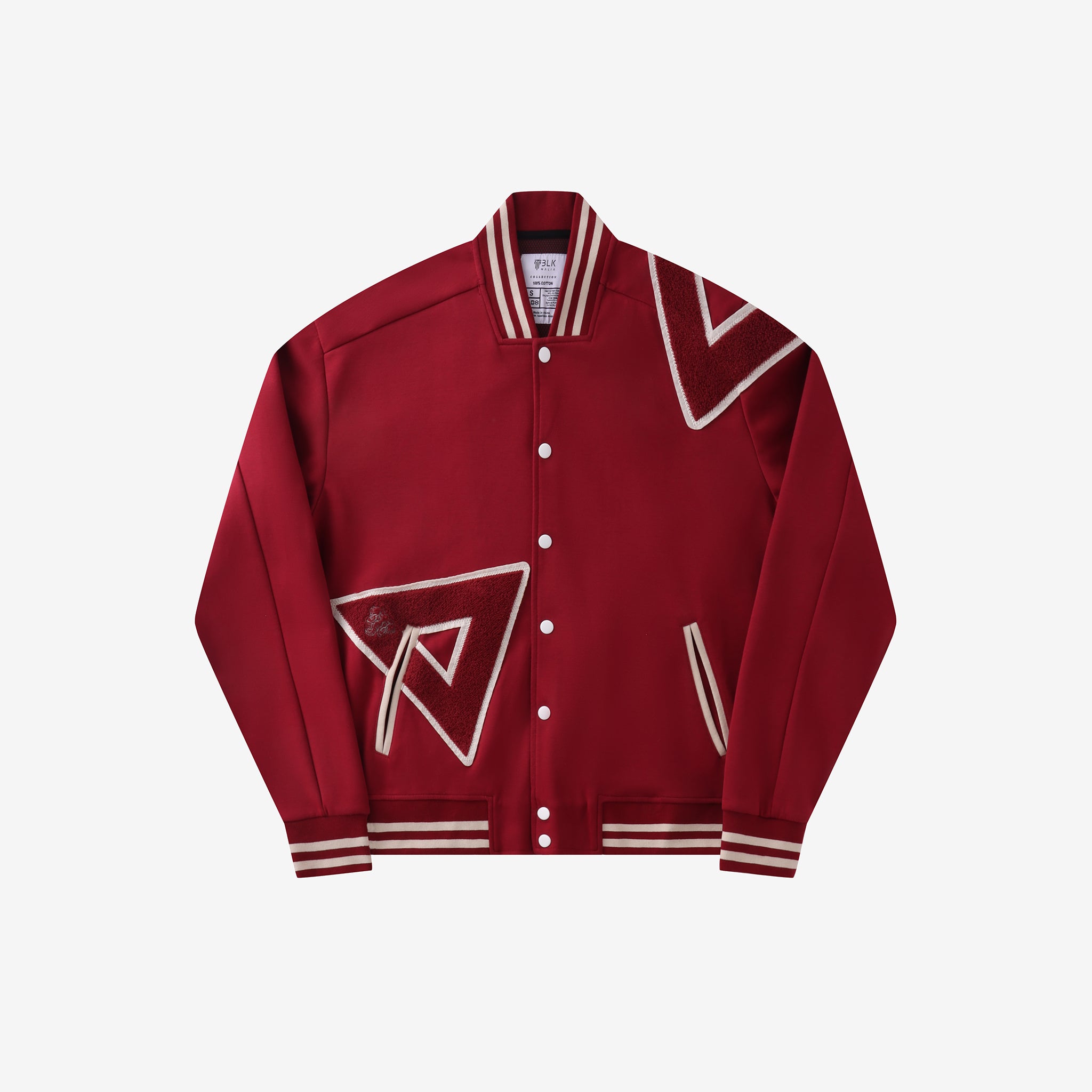 Red Fleece Varsity Jacket – Tenets
