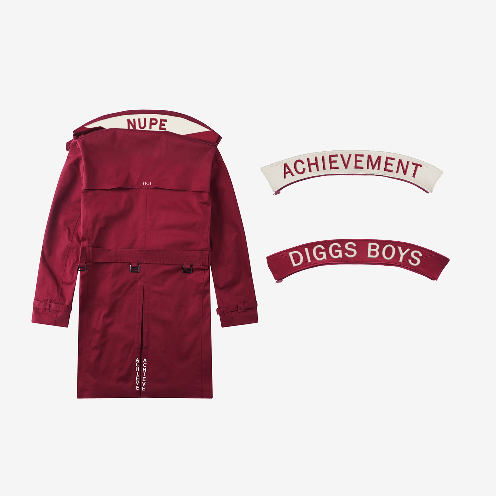 Nupe Crimson Trench Coat - PREORDER – Tenets