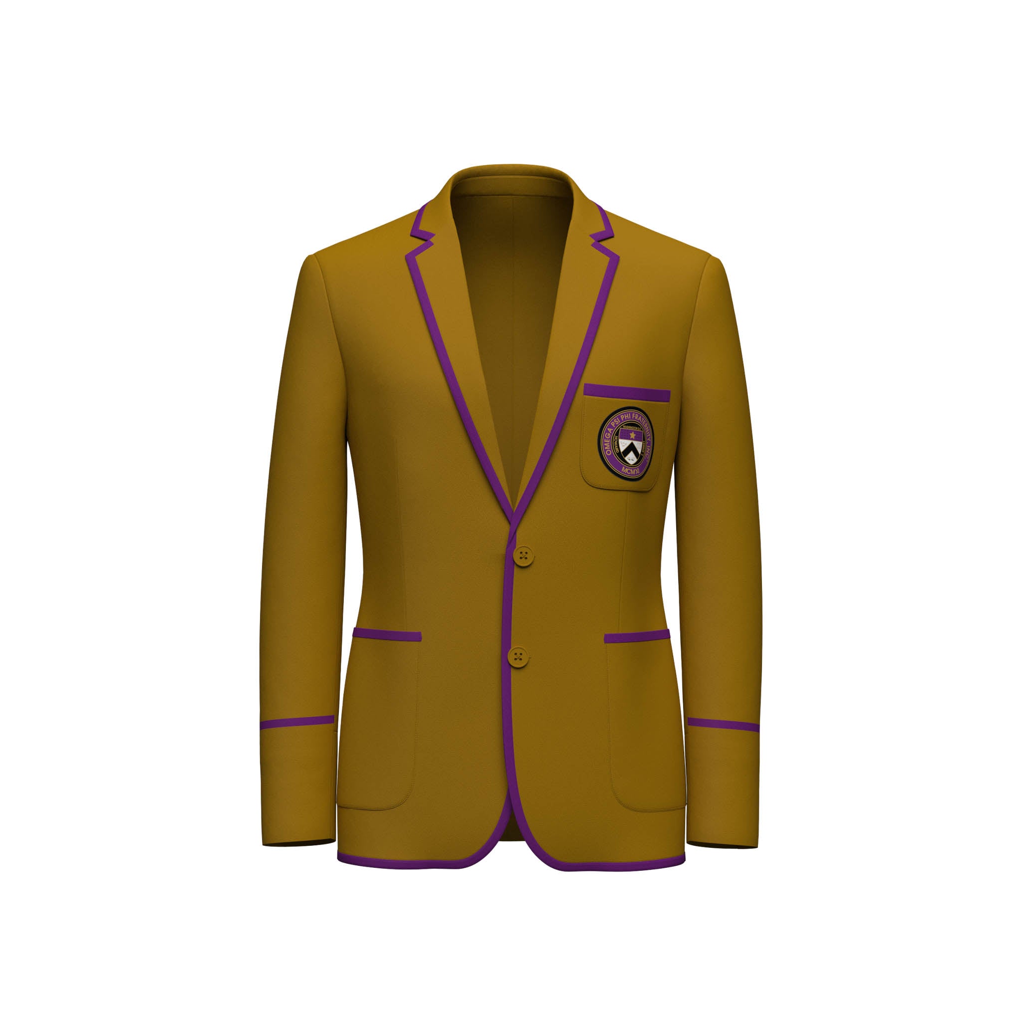 Omega Gold & Purple Rowing Blazer – Tenets