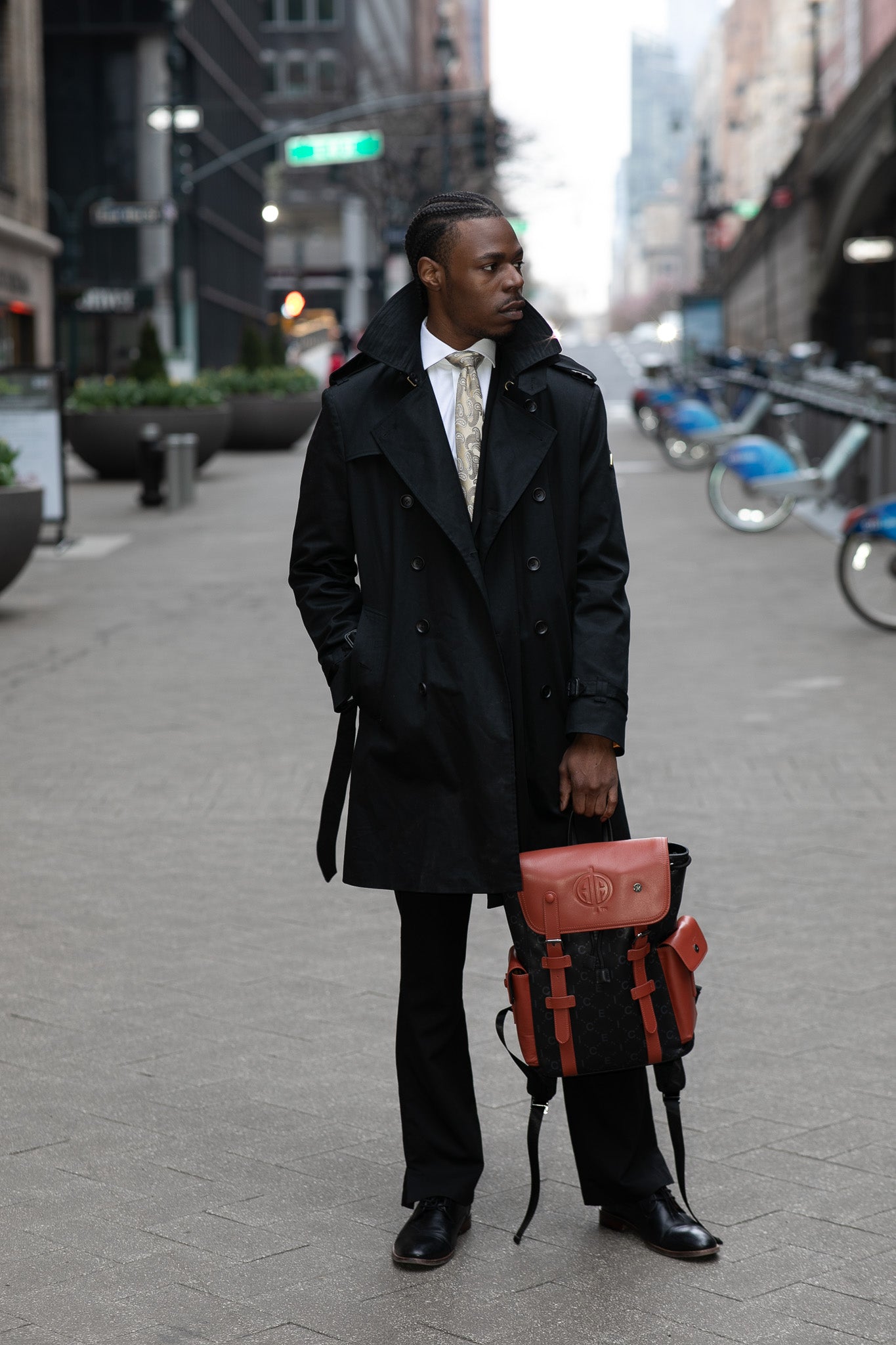 Alpha Black Trench Coat- PREORDER – Tenets