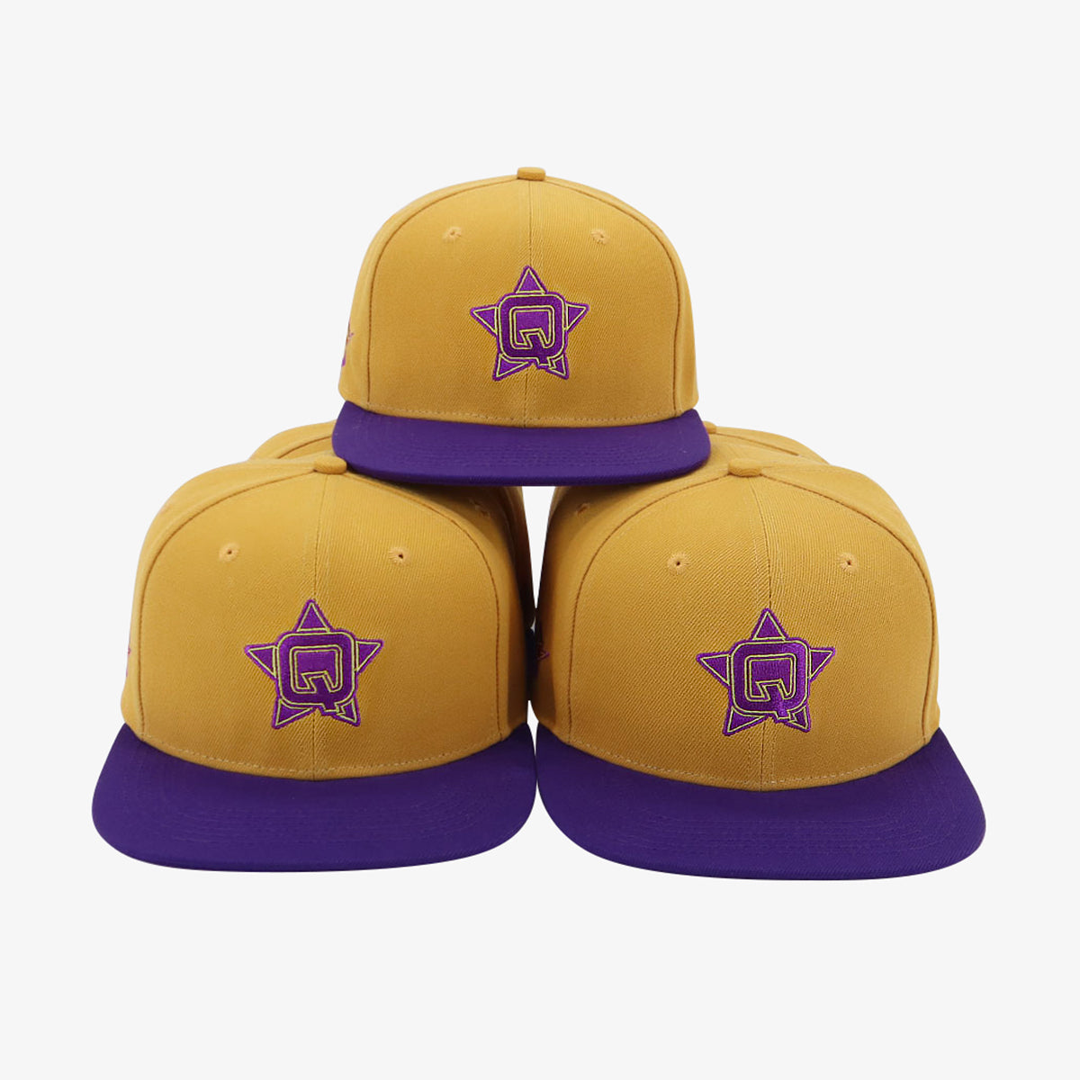 Purple Q-STAR Logo Gold SnapBack – Tenets