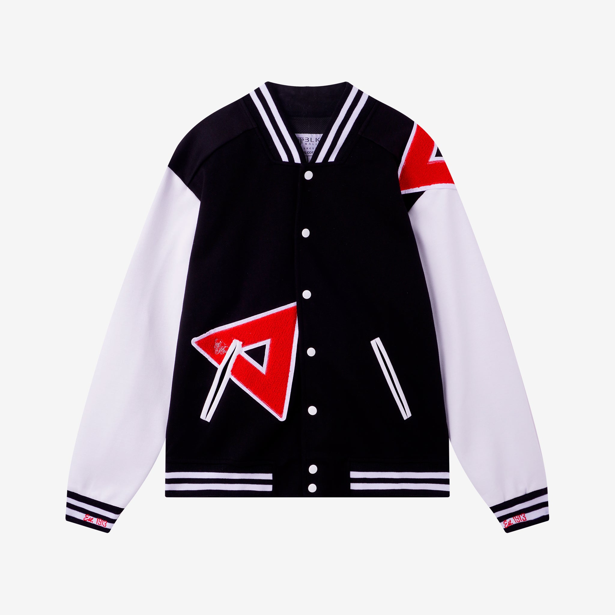 Premium Black & White Varsity Jacket – Tenets