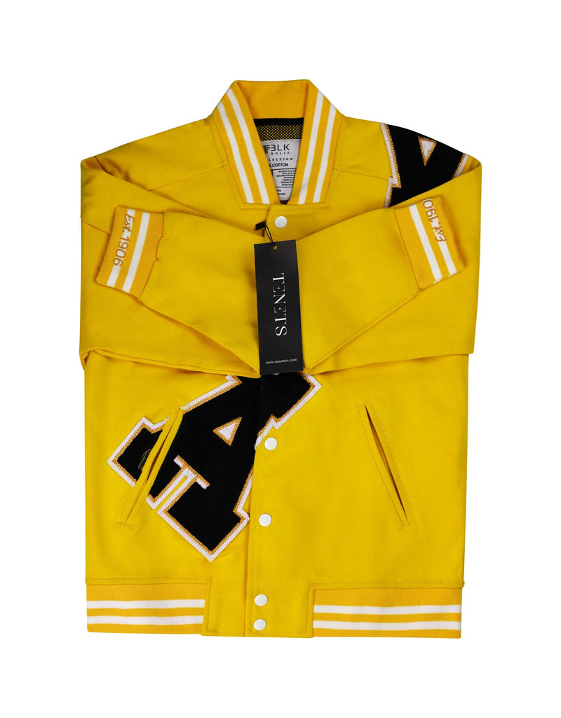 Yellow Varsity Jacket | Cotton Varsity Jacket | Tenets